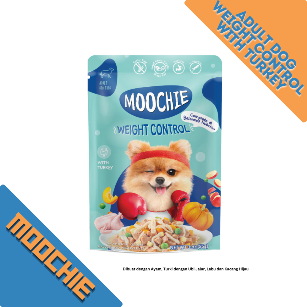Moochie Adult Dog Casserole with Turkey (Weight Control) 85gr - Sispet