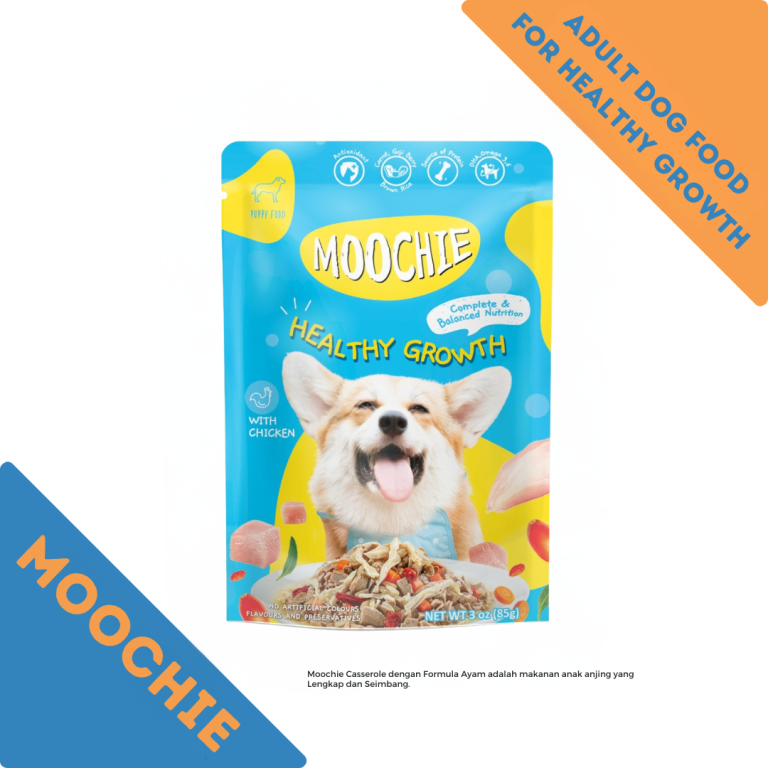Moochie Puppy Dog Casserole With Chicken (Healthy Growth) 85gr - Sispet