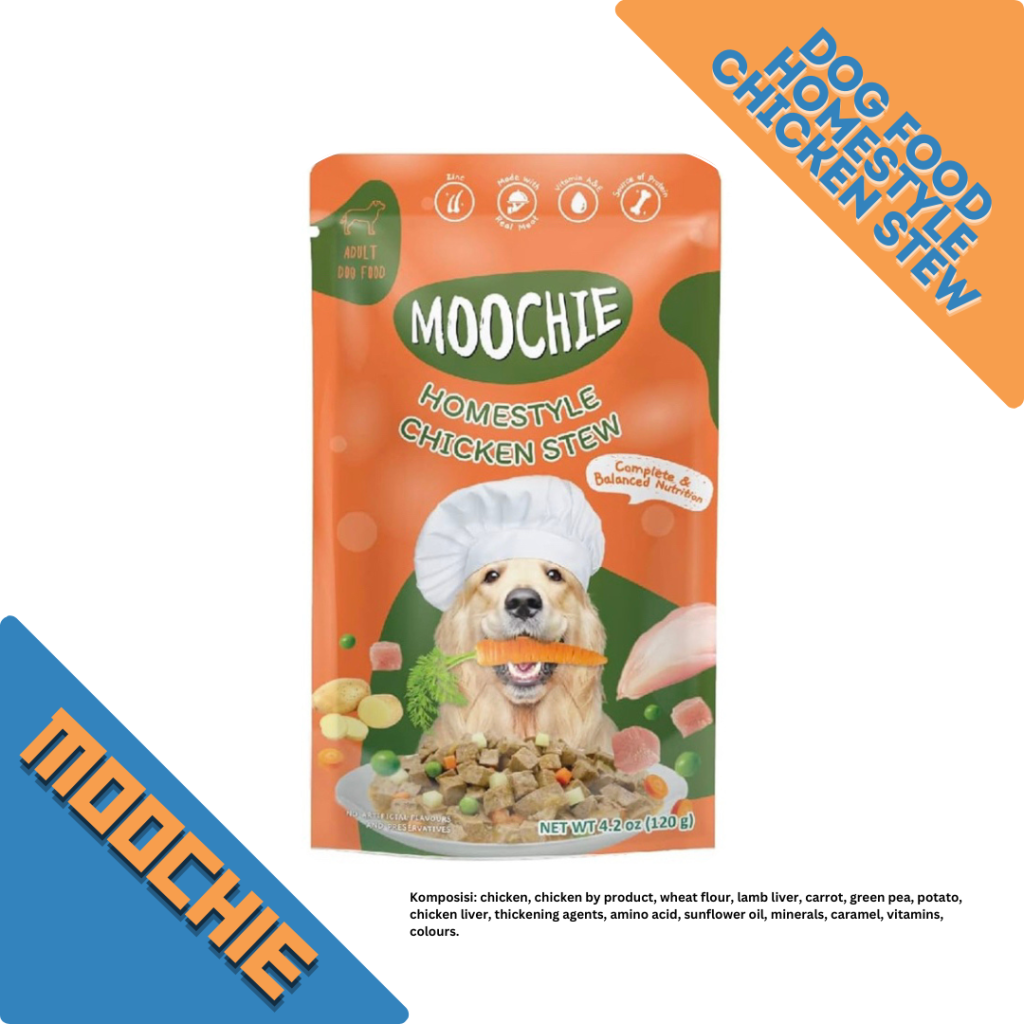 Moochie Dog Homestyle Chicken Stew 120gr - Sispet